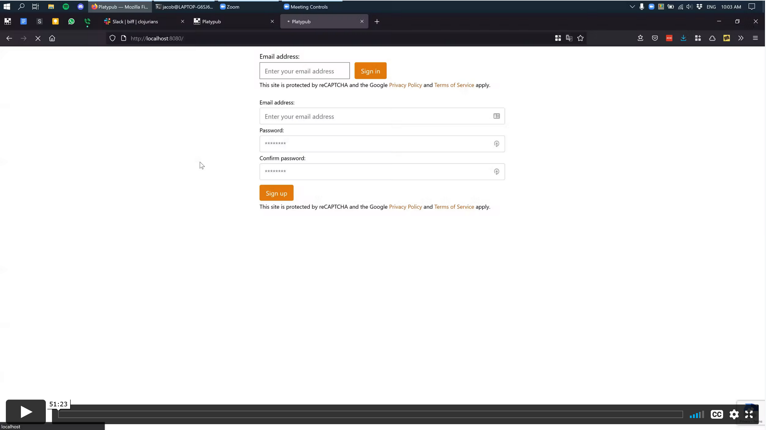 Biff Coding #5: password authentication